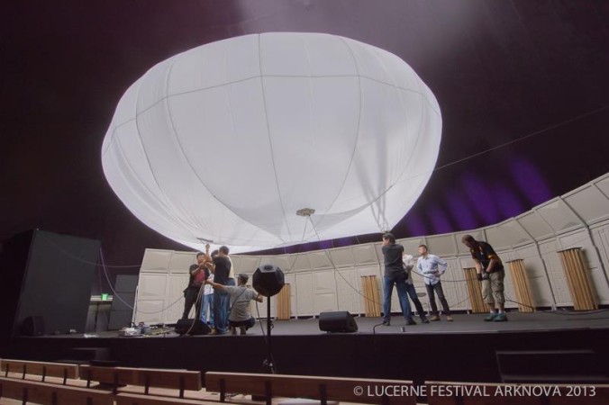 The world’s first inflatable concert hall will begin touring ravaged ...