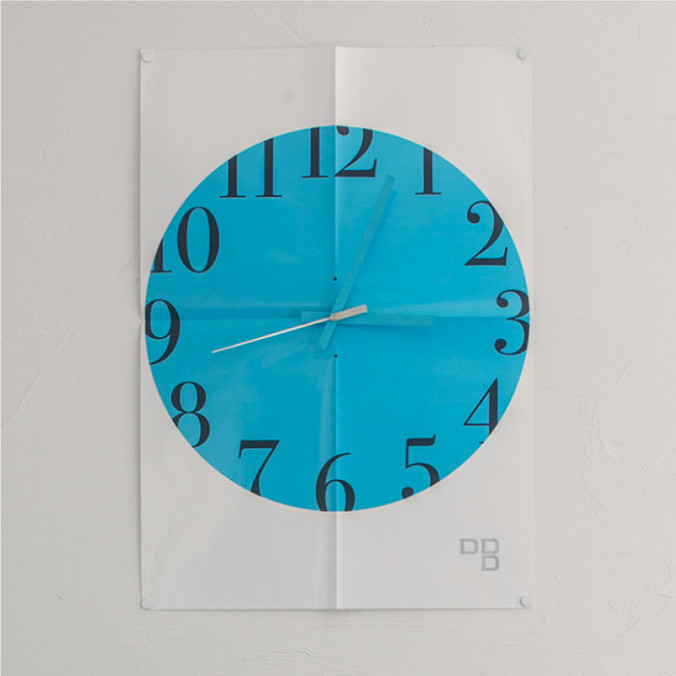 Time Paper Doubles as a Clock and Poster | Spoon & Tamago