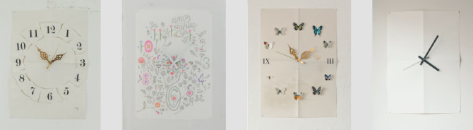 Time Paper Doubles as a Clock and Poster | Spoon & Tamago