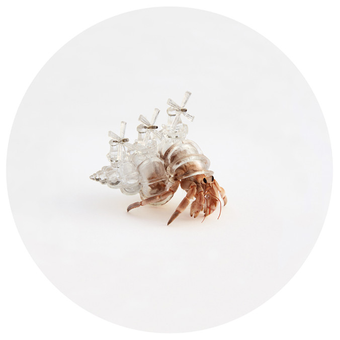 3D Printed Architectural Hermit Crab Shells by Aki Inomata | Spoon & Tamago