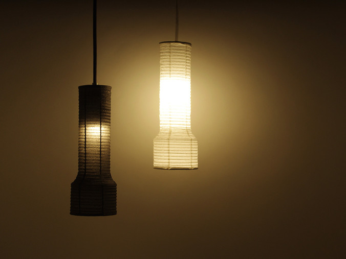 Washi Torch: a paper pendant lamp inspired by the streets of Mino ...