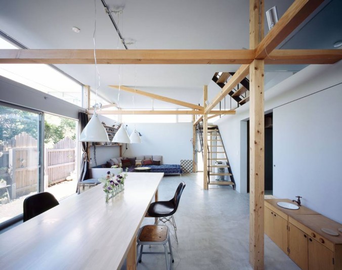 Split House: A New Home in Tokyo With a 360° Mezzanine | Spoon & Tamago
