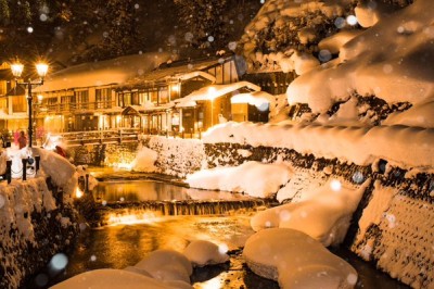 Magical Photographs of Ginzan Onsen in the Snow | Spoon & Tamago