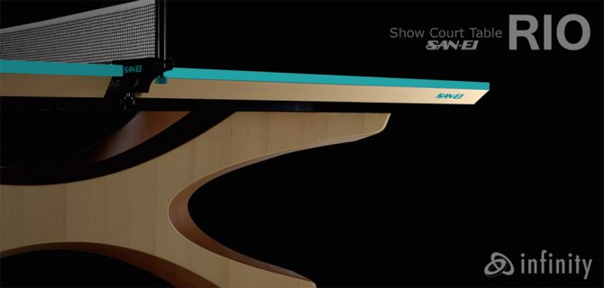 Rio 2016 Olympic Infinity Ping-Pong Tables Designed by Shinichi ...