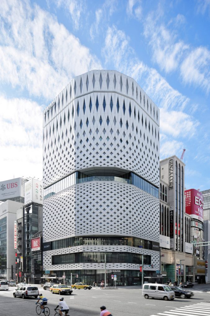 Ginza Place: A New Stunning Building & Façade Made From 5315 Aluminum ...