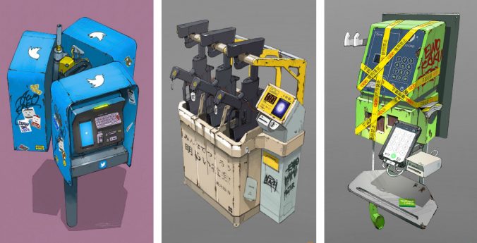 Illustrations of Imaginary Cyberpunk Gadgets | Spoon & Tamago