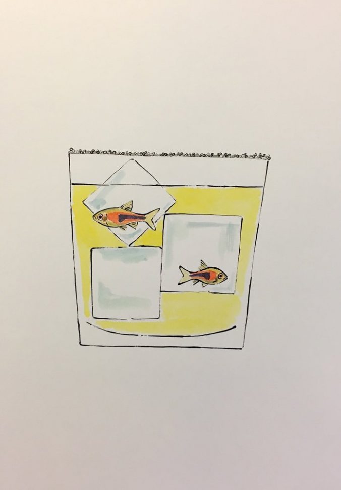 Playful Drawings of Cocktails with Fish by Kanta Yokoyama | Spoon & Tamago
