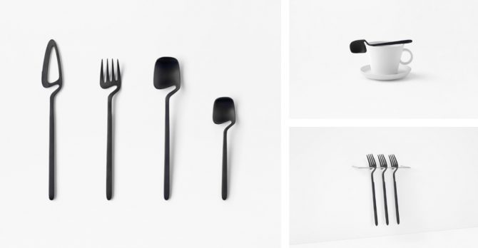 Nendo’s New ‘Skeleton’ Cutlery Hooks On To Things | Spoon & Tamago