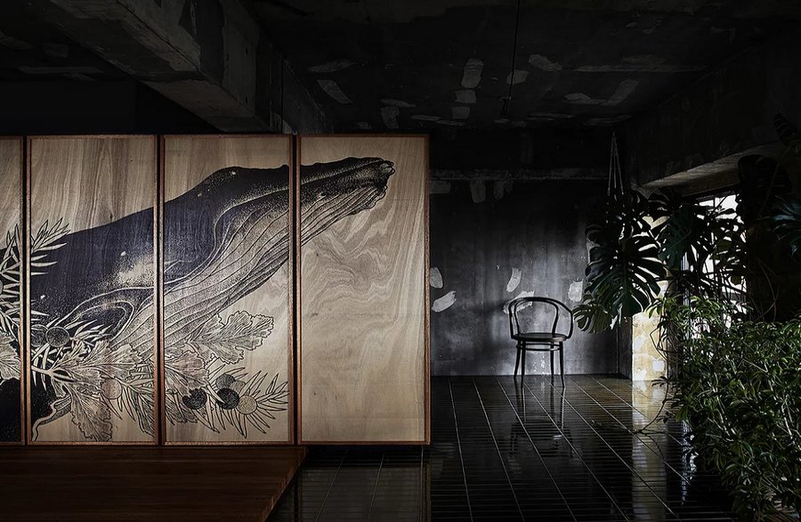 A Giant Fusuma Defines This Renovated Home and Architecture Office in ...