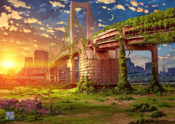Post-Apocalyptic Illustrations of Tokyo in Ruins | Spoon & Tamago