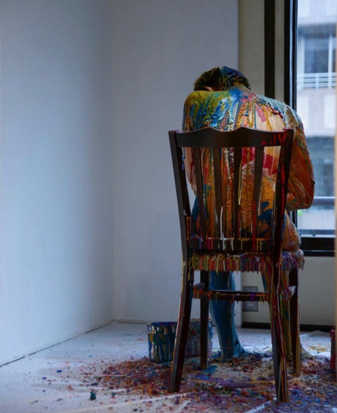 Kanako Shintaku Covers Her Body in Paint to Create Surreal Portraits ...