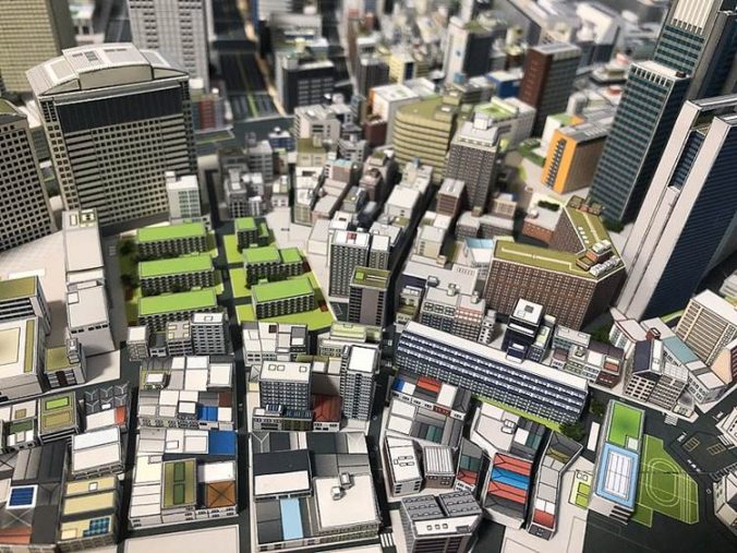 A Miniature Model of Shinjuku Built Entirely From Paper | Spoon & Tamago