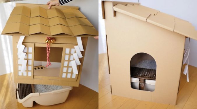 Turn Your Feline Into a God With This Cardboard Shinto Shrine for Cats ...