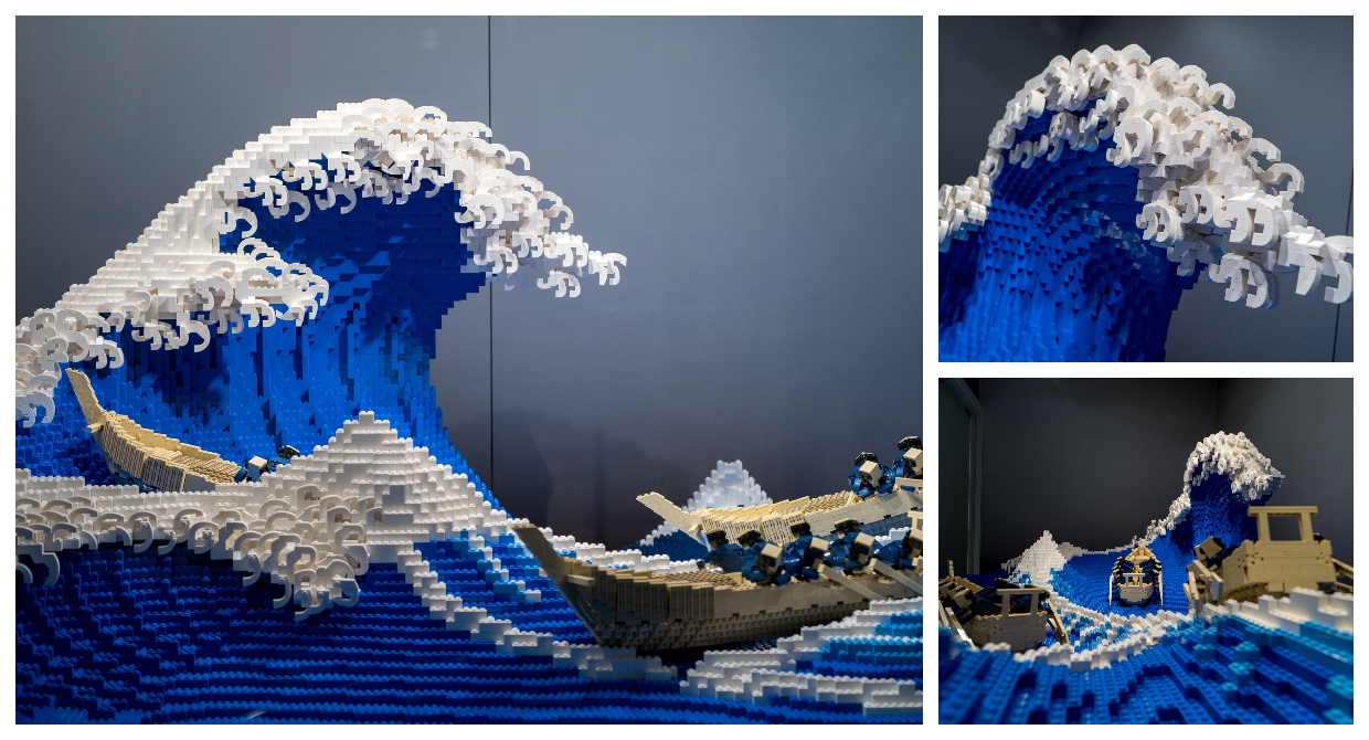 Hokusai’s Great Wave, Sculpted in Lego Blocks by Jumpei Mitsui | Spoon ...