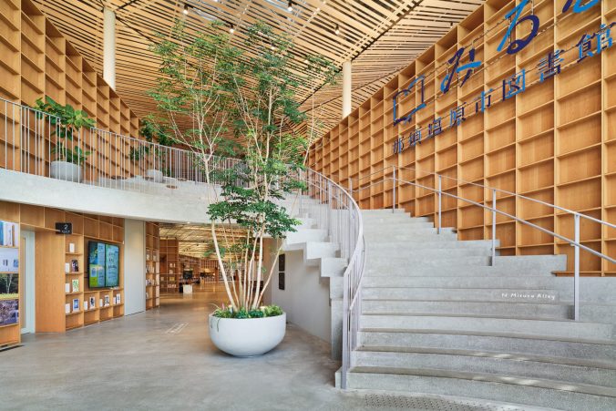 New Public Library in Nasushiobara City is a Forest of Aphorisms ...
