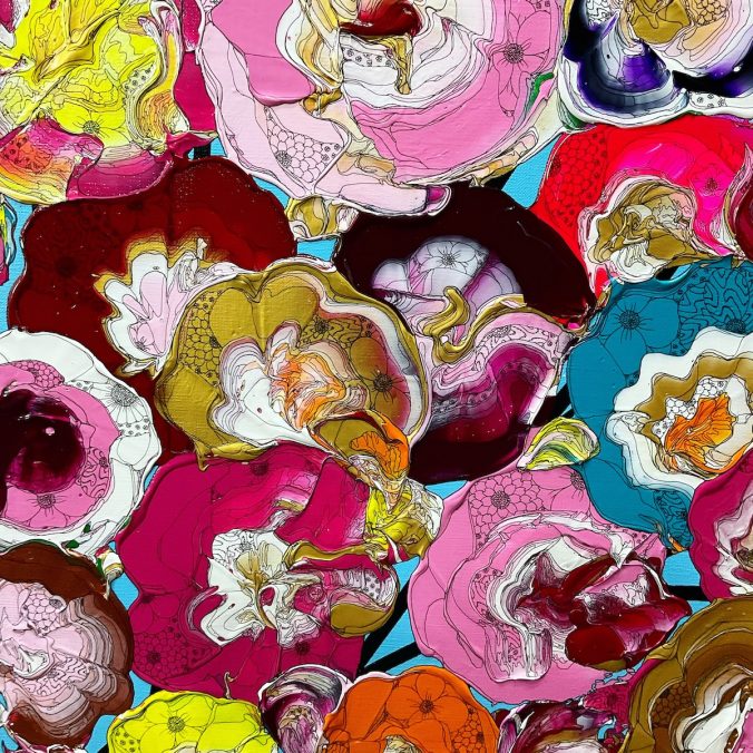 Yuta Okuda Combines Blotches of Paint with Delicate Lines to Create ...