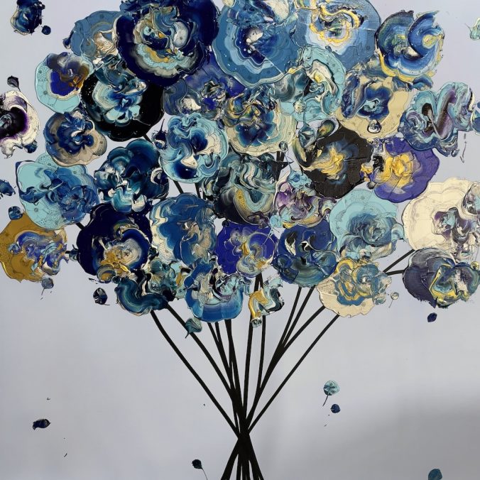 Yuta Okuda Combines Blotches of Paint with Delicate Lines to Create ...