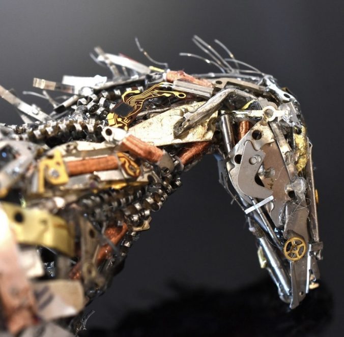 Watch & Optical Repairman Creates Miniature Sculptures From Old Parts ...