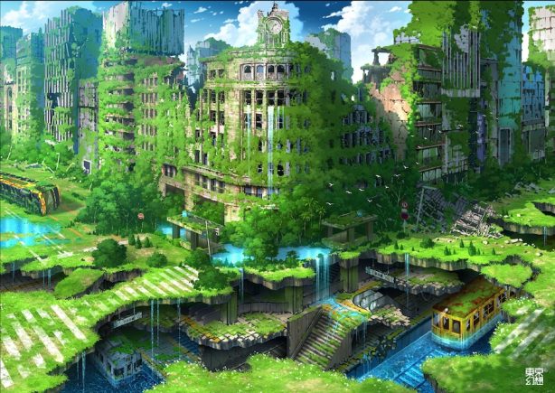 Post-Apocalyptic Illustrations of Tokyo in Ruins | Spoon & Tamago