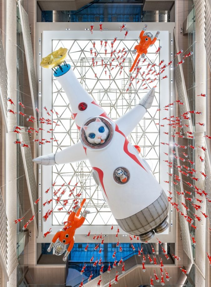 Kenji Yanobe’s BIG CAT BANG is Now on Display at Ginza Six | Spoon & Tamago