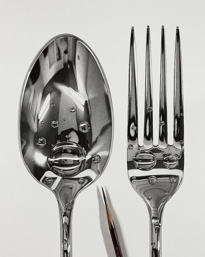 Hyper Realistic Pencil Drawings of Metallic Objects by Kohei Ohmori ...